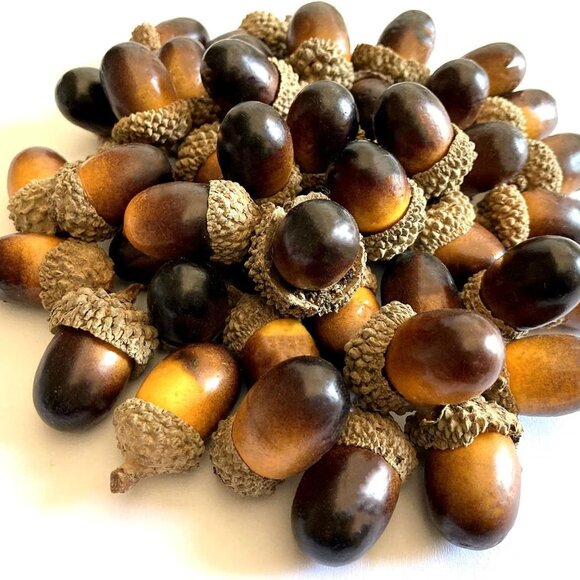 Kitchen | 5 Pack Artificial Acorns Lifelike With Acorn Cap Simulation ...